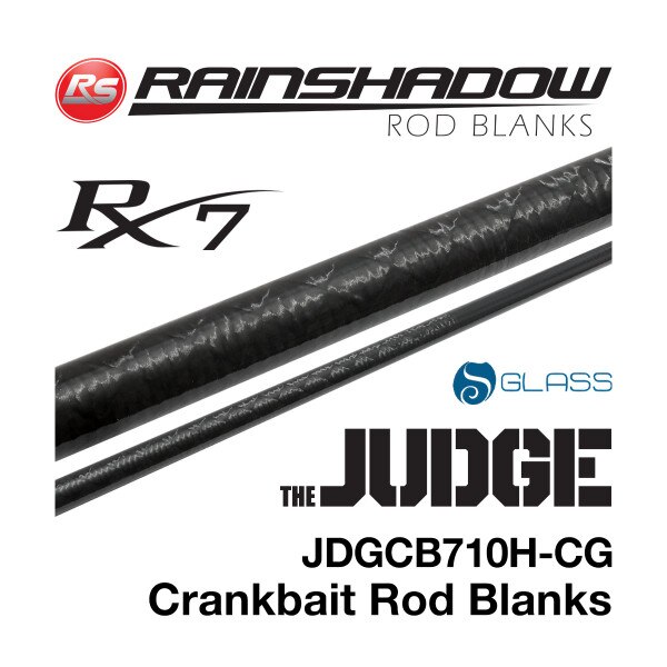 Rainshadow Judge RX7 JDGCB710H-CG Crankbait Rod Blank | Jann's Netcraft