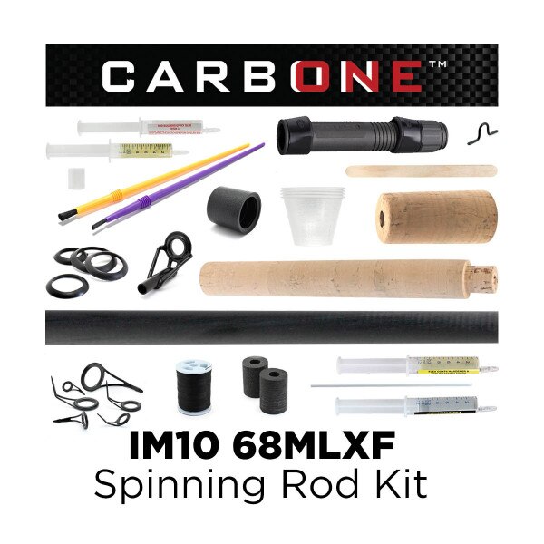 Carbon One IM10 68MLXF Spinning Rod Building Kit | Jann's Netcraft