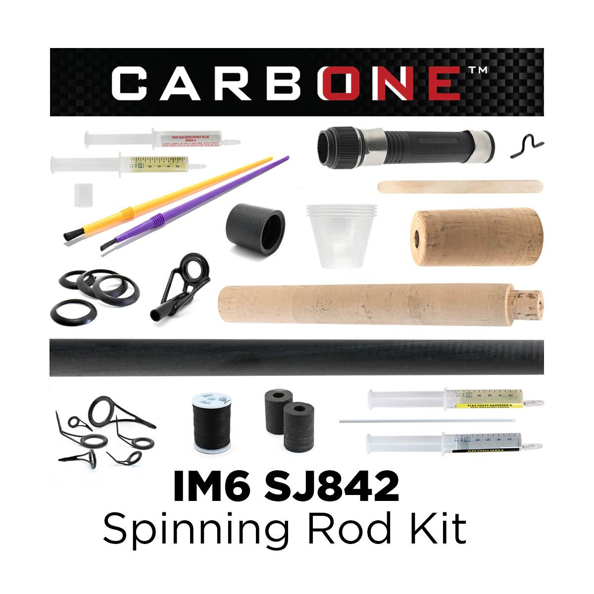 Carbon One IM6 SJ842 Spinning Rod Kit | Jann's Netcraft