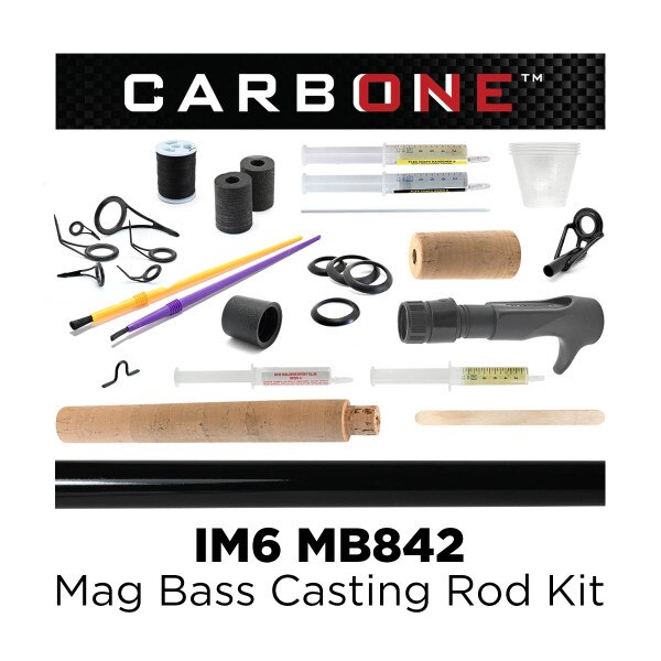 Carbon One IM6 MB842 Mag Bass Casting Rod Kit | Jann's Netcraft