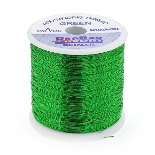 PACIFIC BAY METALLIC ROD WRAPPING THREAD SIZE A 100 YARD SPOOL, Rod ...