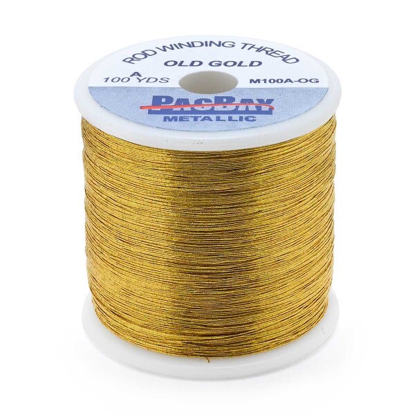 PACIFIC BAY METALLIC ROD WRAPPING THREAD SIZE A 100 YARD SPOOL, Rod ...