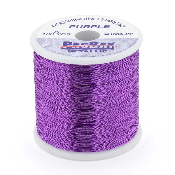 PACIFIC BAY METALLIC ROD WRAPPING THREAD SIZE A 100 YARD SPOOL, Rod ...