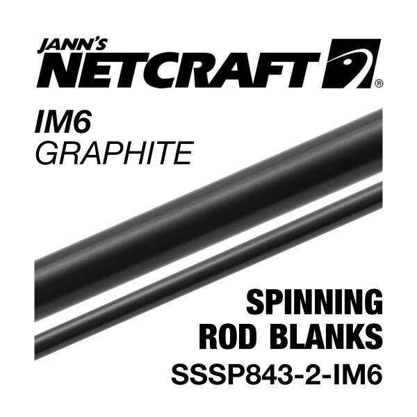 Netcraft Sportsmans Series IM6 Graphite Spinning Rod Blank, 296210 ...