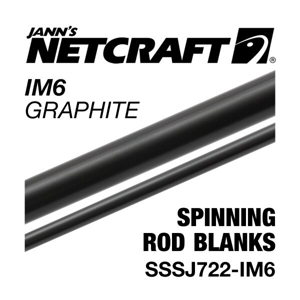 Netcraft IM6 Graphite Spin Jig Rod Blank, 6' Medium Power | Jann's Netcraft