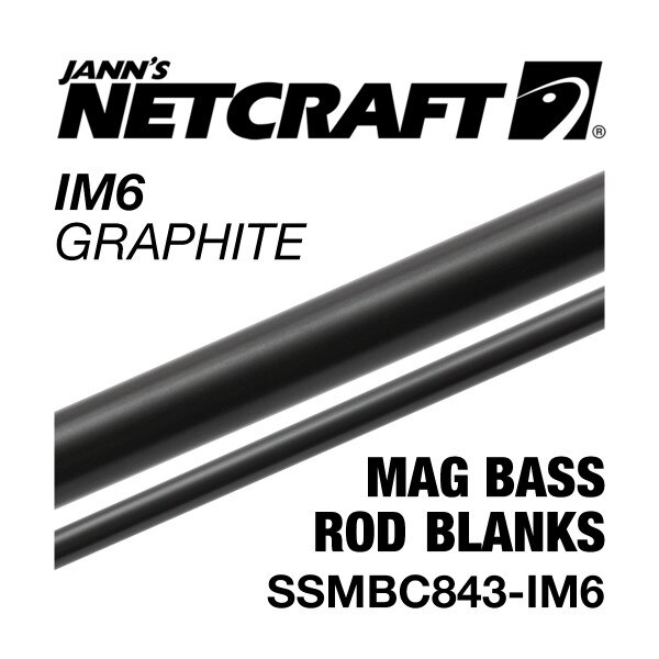 Netcraft IM6 Graphite Mag Bass Rod Blank, 7' Medium Heavy Power | Jann ...