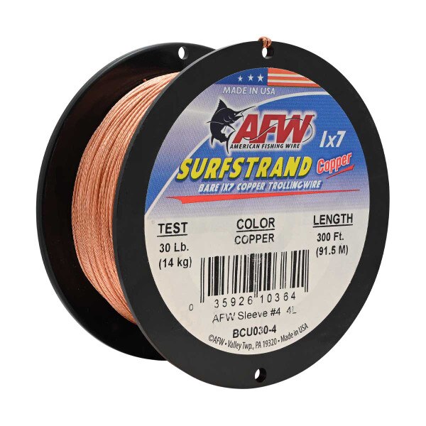 AFW COPPER TROLLING WIRE 30LB TEST, Fishing Tackle | Jann's Netcraft