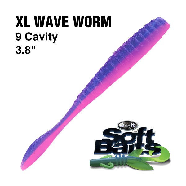 Do-It ES Wave Worm 3.8" | Essential Series Soft Plastic Bait Molds ...