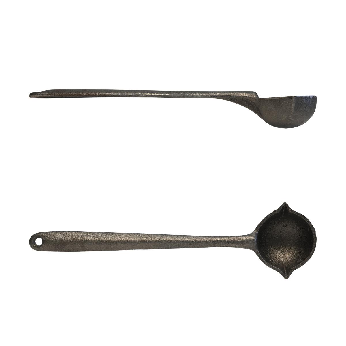 Lead Ladle, Cast iron ladle for lead pouring. | Jann's Netcraft
