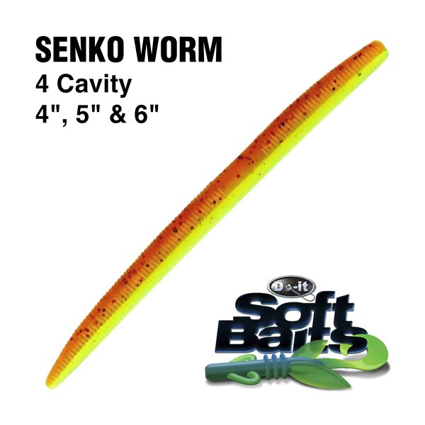 DO-IT PRO SERIES CNC SOFT BAIT SENKO MOLDS, Soft Plastic Lure Making ...