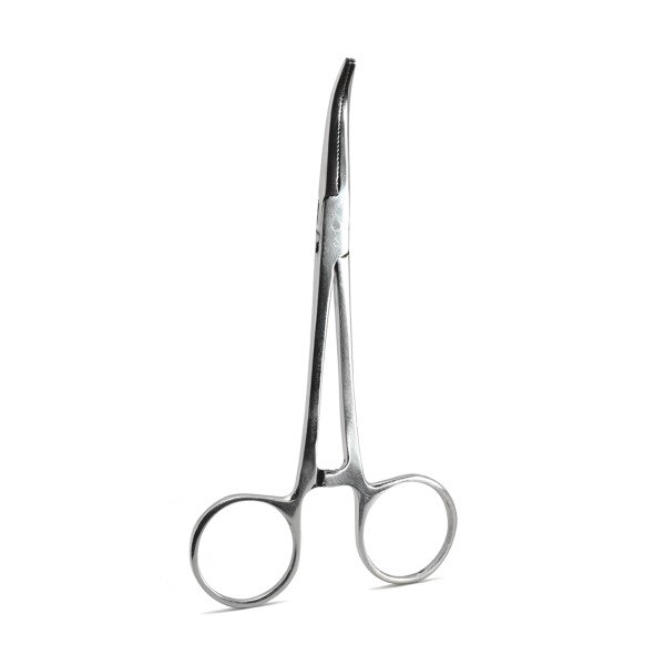 Curved Jaw Stainless Steel Forceps 5" Length, Fly Tying Tools | Jann's ...