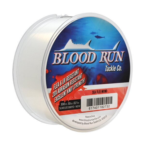 Blood Run Sea Flee Fishing Line 30LB, 300YD | Jann's Netcraft
