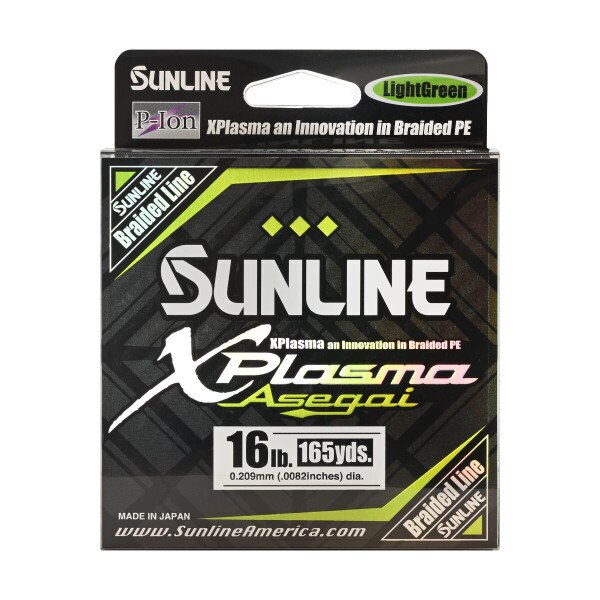 SUNLINE XPLASMA ASEGAI HI VIS LIGHT GREEN BRAIDED FISHING LINE, Fishing ...