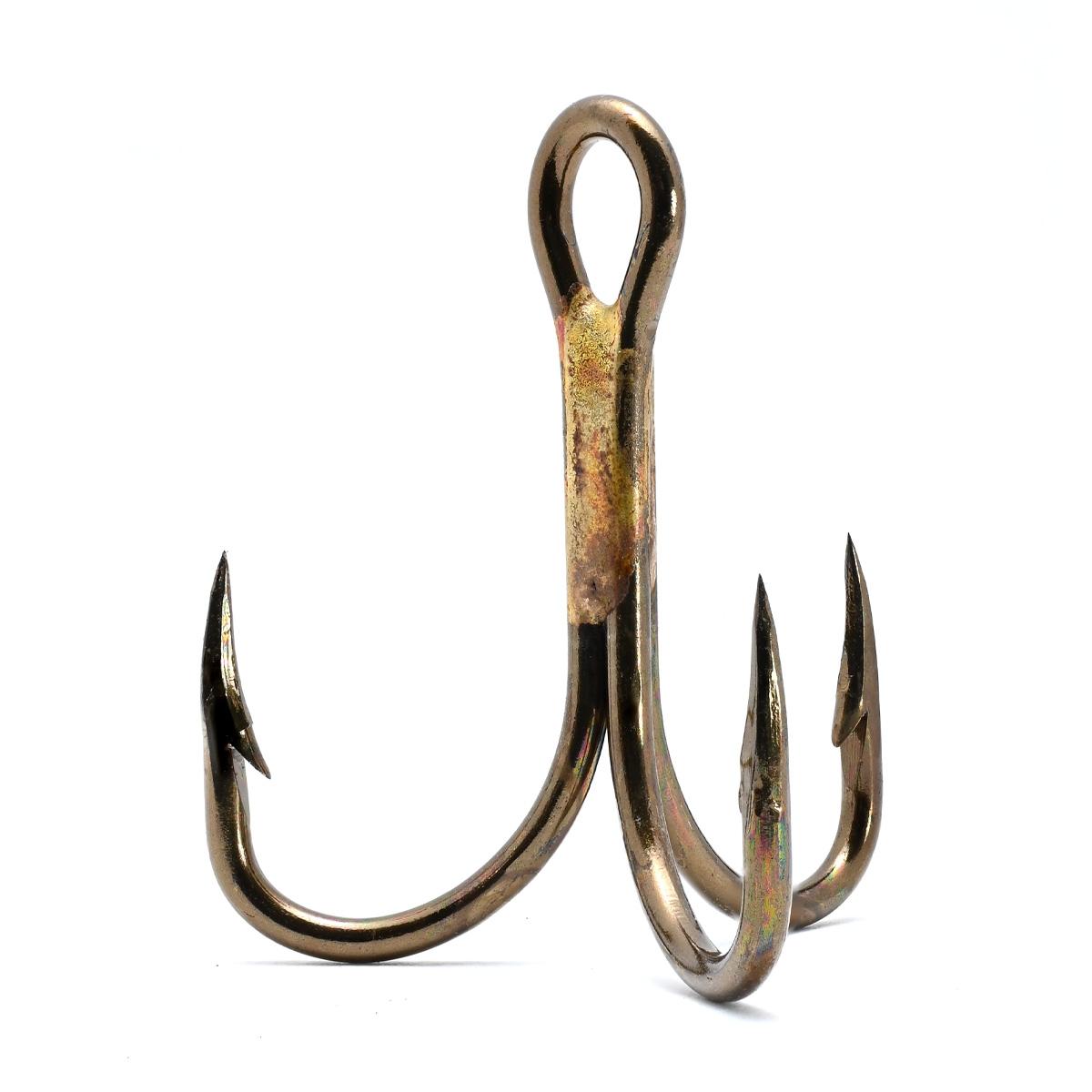 VMC 9632 BZ TREBLE HOOKS BRONZE 1X STRONG 1 X SHORT SHANK, Fishing ...