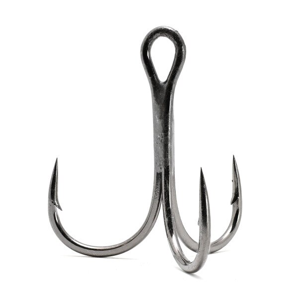 VMC 7547 BN 1X STRONG INLINE TREBLE HOOKS BLACK NICKEL, Fishing Hooks ...