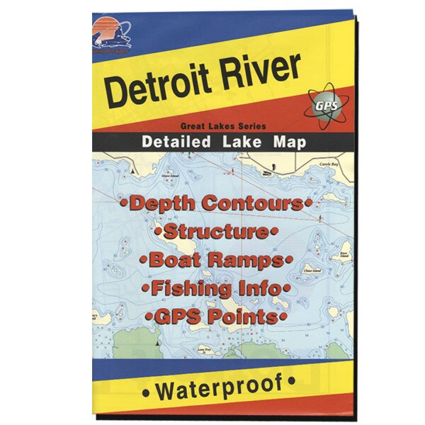 Fishing Hot Spots Lake Maps - Detroit River Fishing Map | Jann's Netcraft