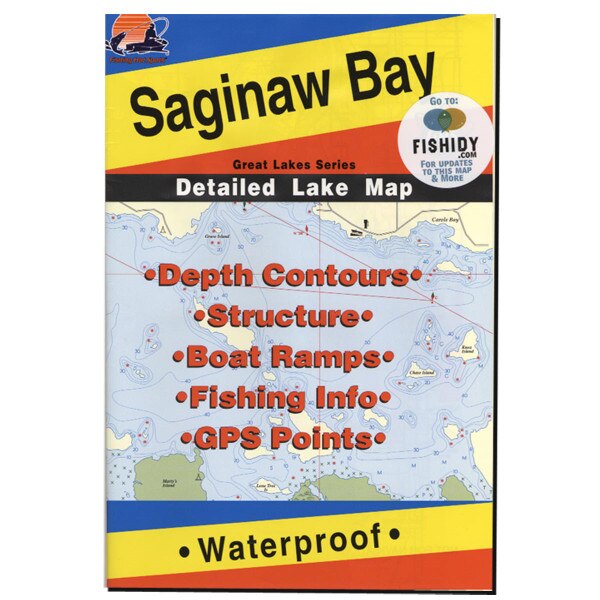 Fishing Hot Spots Lake Maps - Saginaw Bay Fishing Map | Jann's Netcraft
