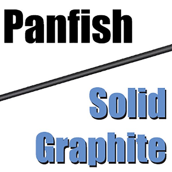 Solid Graphite Ice Rod Blank - 24 Inch UL Panfish Action and Power ...