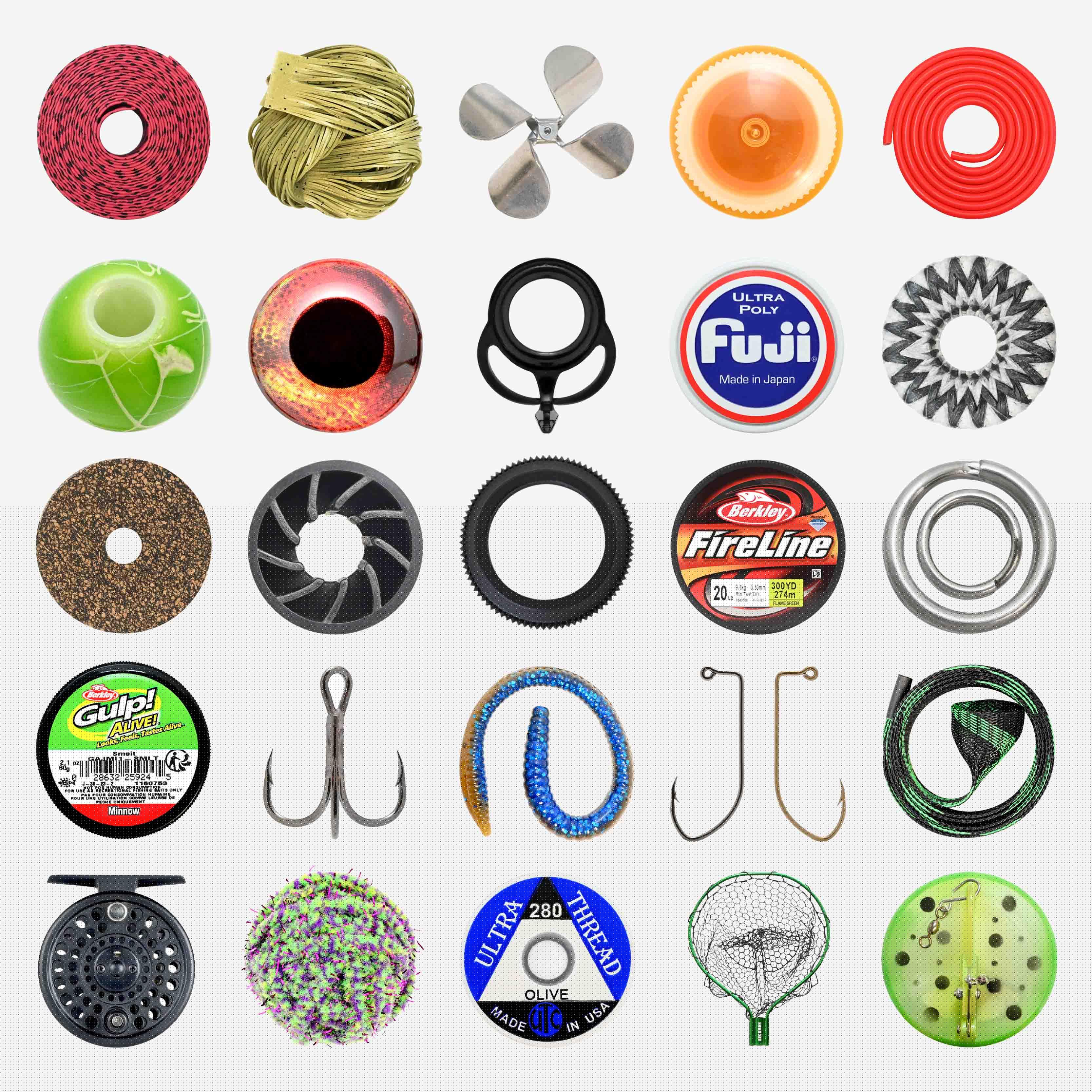 Fishing Lure Parts, Rod Building Supplies, Fly Tying Material, Fishing ...